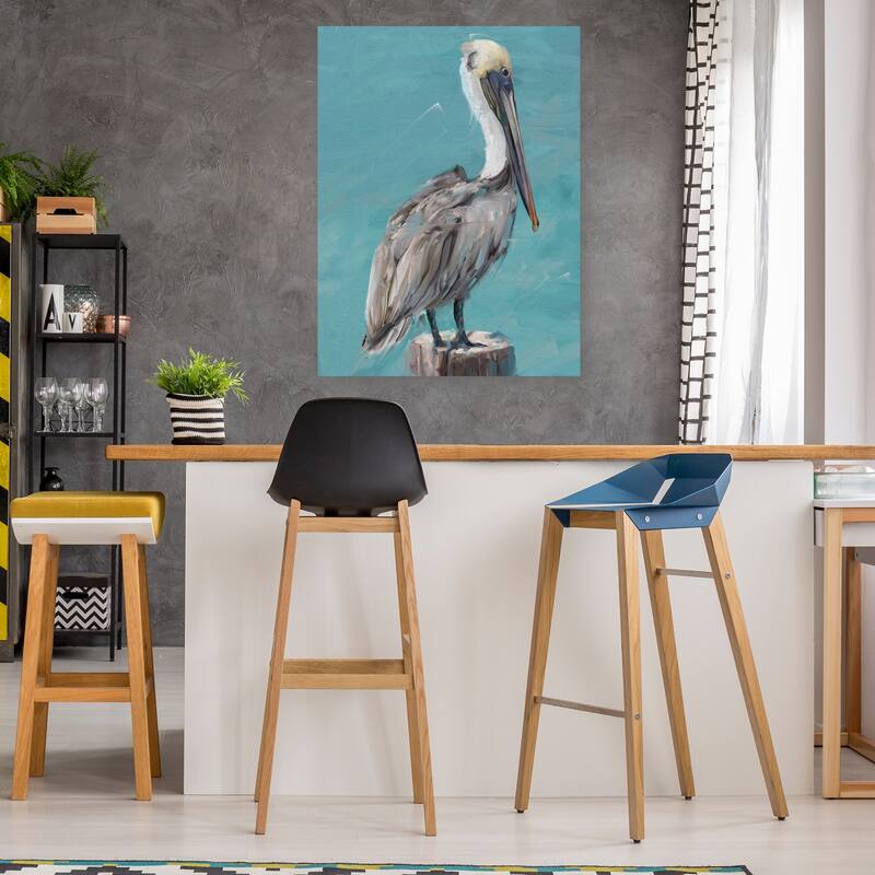 Pelican Perch I By Studio Arts Canvas Art Print - Bed Bath & Beyond ...