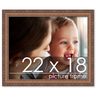 22x18 Traditional Antique Gold Complete Wood Picture Frame with UV ...