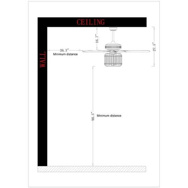 Ailen 52 Inch Chrome Finish Crystal Ceiling Fan with Remote - Bed Bath ...