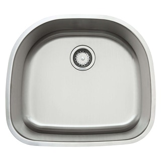 Fine Fixtures D-shaped Undermount Stainless Steel Single Bowl Sink - 21 ...