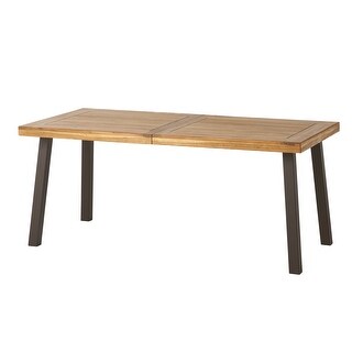 Gabrielle Natural Stained Acacia Wood Dining Table - Bed Bath & Beyond ...