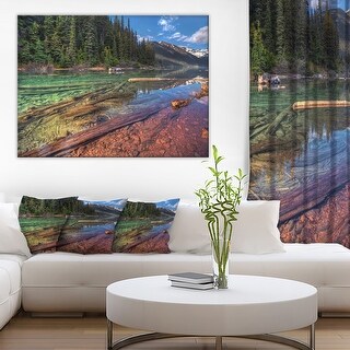 Beautiful View of Mountain Lake" Extra Large Landscape Art Canvas ...