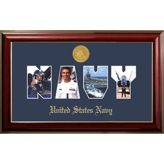 Patriot Frames Navy Collage Photo Classic Frame with Gold Medallion ...