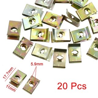 20pcs Spring U-Type Metal Clips Rivets Door Panel Screw Fastener ...