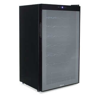 DELLA Wine Cooler Refrigerator Mini Fridge Champagne 34 Bottle Chiller ...