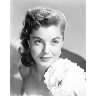 Esther Williams Seated in Swimsuit and Classic Photo Print - Bed Bath ...