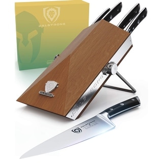 Knife Block Set - 5 Piece - Gladiator Series - Kitchen Knife Set - with ...