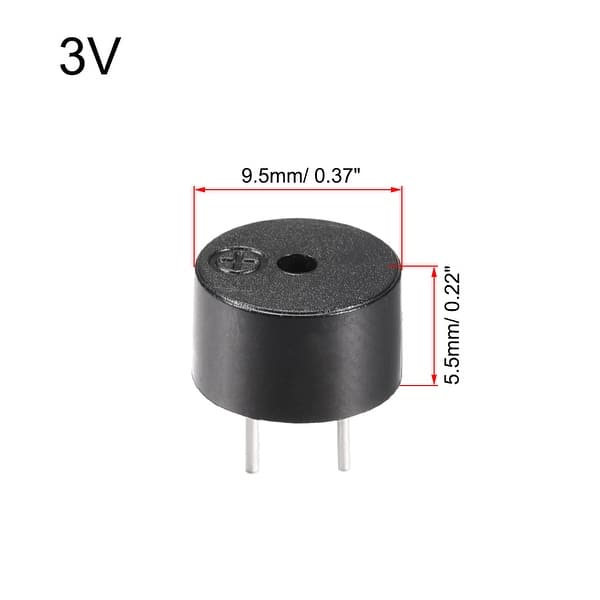 80dB 3V Passive Electronic Buzzer Electromagnetic Beep Tone Alarm ...