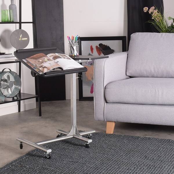 Adjustable Laptop Notebook Desk Table Stand Holder Swivel Home Office ...