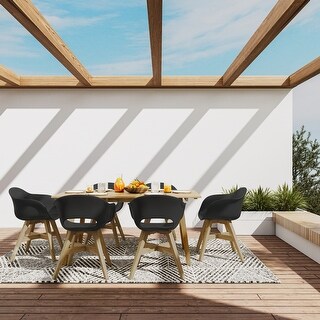 Wyndenhall Eurofar Contemporary 7 Piece Outdoor Dining Set - Bed Bath ...