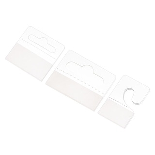 Clear Self Adhesive Hang Tab Hook Plastic Display Folding Tab, Pack of ...