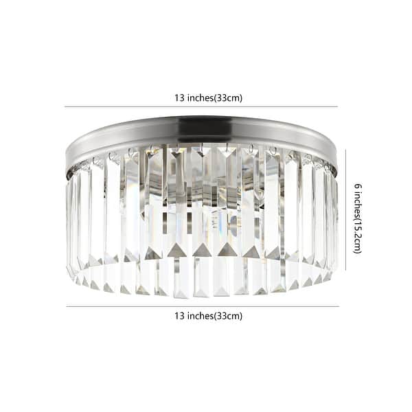 SAFAVIEH Lighting Ruslen Flush Mount - 13" W x 13" D x 6" H - Bed Bath ...