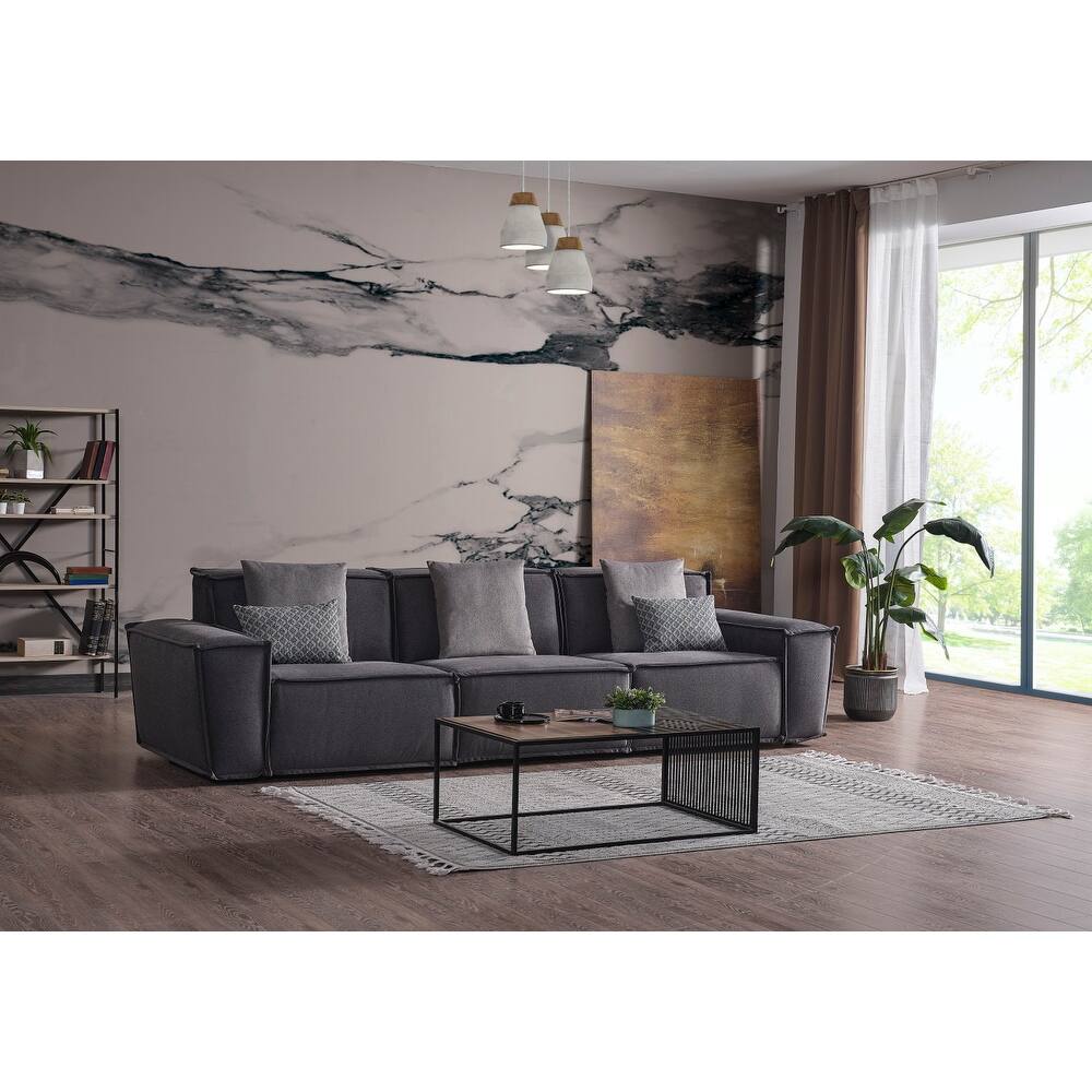 Pesi Living Room 3 Seat Sofa - Overstock - 36177979
