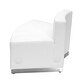 LeatherSoft Convex Chair w/Stainless Steel Base - Reception Furniture ...