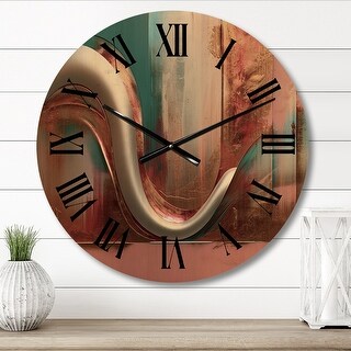 Designart "Golden Wave Happiness Landscape IV" Abstract Landscape ...