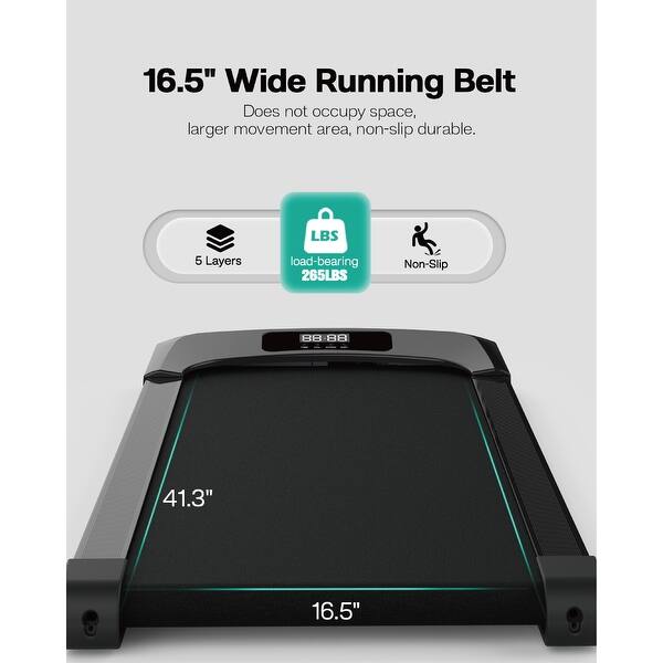 2 in 1 Portable Under Desk Treadmill with Remote Control and Wheels ...