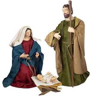 3-Piece Holy Family Nativity Christmas Figurine Set - 36" - Bed Bath ...