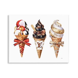 Stupell Luxury Gourmet Ice Cream Wall Plaque Art Design By Amanda ...