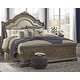 Signature Design By Ashley Charmond Upholstered Sleigh Bed - Bed Bath ...