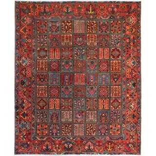 Fine Vintage Bakhtiari Monty Rust/Eggplant Rug - 9'10" x 12'7" - Bed ...