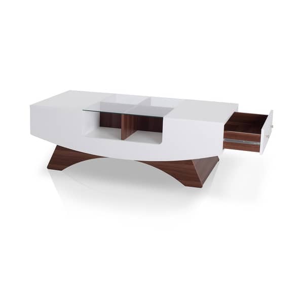 Furniture of America Angelic Contemporary Storage Coffee Table with ...