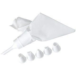 Chef Craft Cake Decorating Kit, 6 Decorative Frosting Piping Tips and ...