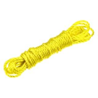 Twisted Nylon Mason Line Yellow 8M/26 Feet 4MM Dia for DIY Projects ...