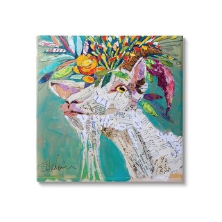 Stupell Abstract Floral Goat Canvas Wall Art Design by Elizabeth St ...
