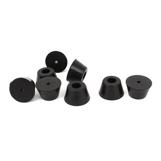 8Pcs Antislip Rubber Round 25x15mm Furniture Chair Leg Cover Protector ...