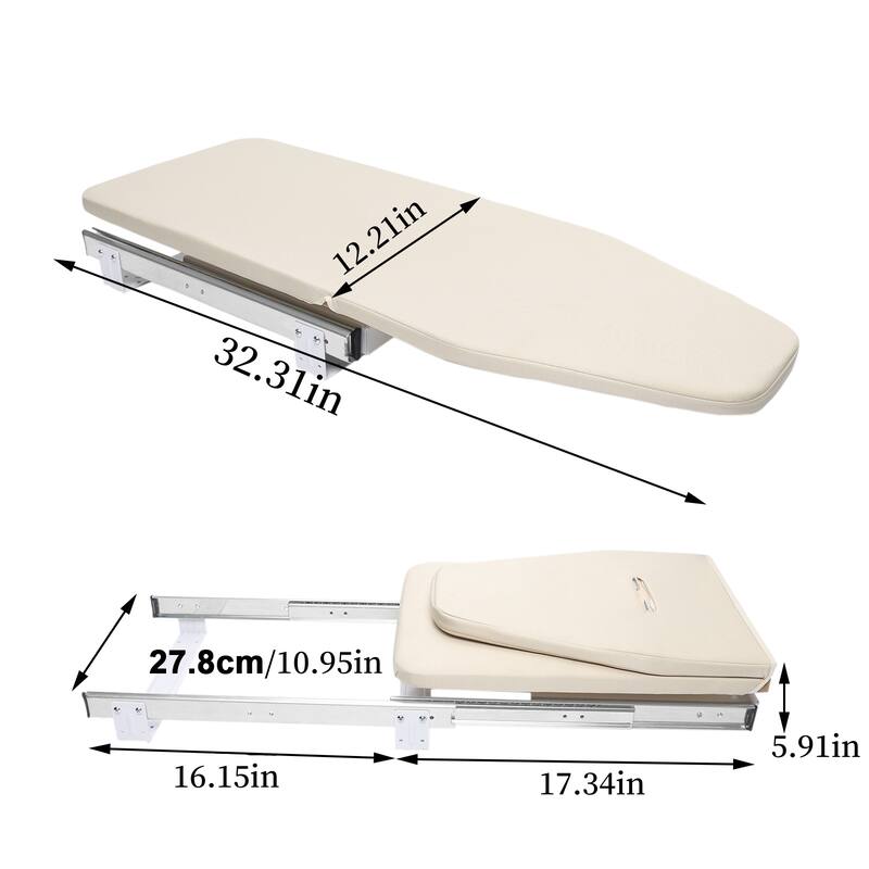 Built-in Cabinet Retractable Ironing Board with Heat-Resistant Cover ...