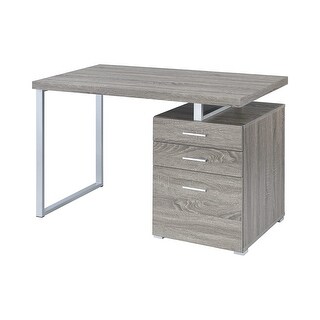 2-Drawer Office Desk, Weathered Grey - Bed Bath & Beyond - 35218379