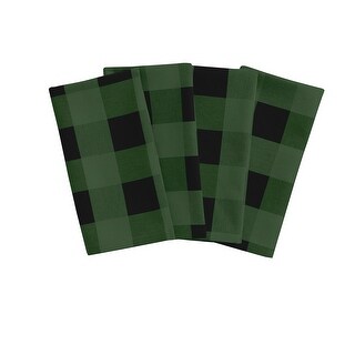 Farmhouse Living Holiday Buffalo Check Napkins, Set of 4 - 20"x20 ...