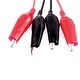 Insulated Dual Line Jumper Probe Alligator Clips Test Work Wire 1M Long ...