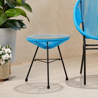 Modern Polyethylene Rattan Side Table - Bed Bath & Beyond - 41697283