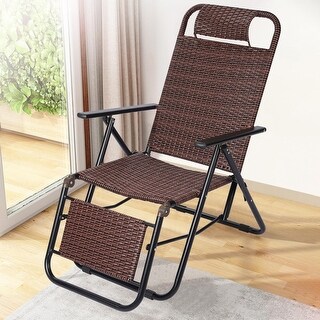 Outdoor Foldable Ham-mock Lounger Recliner Luxury Camp Chair Camping ...