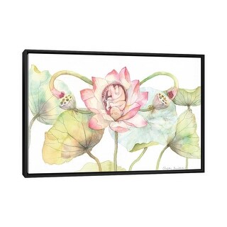 iCanvas "Lotus Blossom With A Baby, Uterus Metaphor, Floral Anatomy" by ...