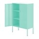 Free-Standing Metal Storage Locker Cabinet with Adjustable Shelves ...
