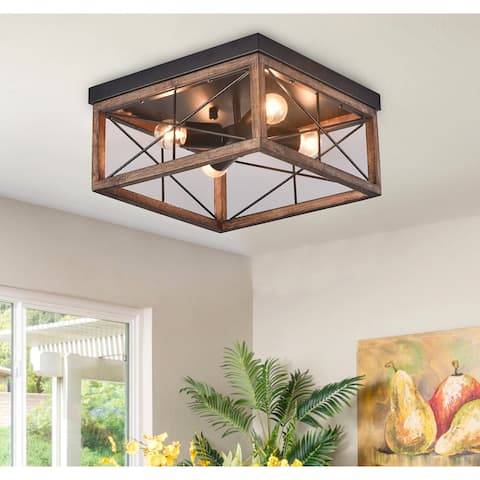 Wood Flush Mount Ceiling Lights - Overstock