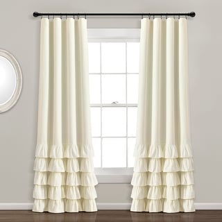 Lush Decor Farmhouse Reyna Ruffle Window Curtain Panels - On Sale - Bed ...