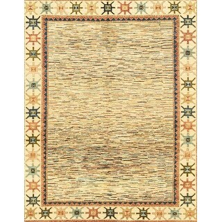 Ahgly Company Machine Washable Abstract Cinnamon Brown Area Rugs - Bed ...