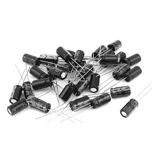 30pcs Electronic Component 35V 100UF 105C Electrolytic Capacitor 6x12mm ...
