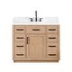 Altair Gavino Bath Vanity with Grain White Composite Stone Top, no ...