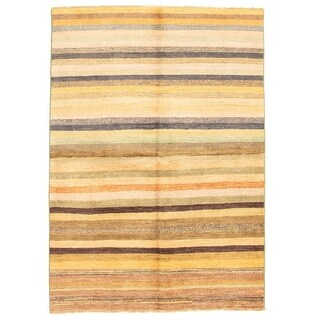 ECARPETGALLERY Hand-knotted Peshawar Ziegler Multi Color Wool Rug - 5'6 ...