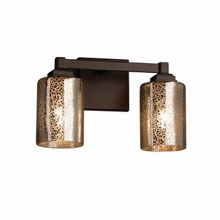 Justice Design Fusion Regency 2-light Dark Bronze Bath Bar, Mercury ...