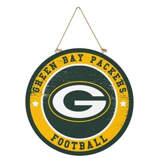 Green Bay Packers Wooden Door Decor Wall Sign - Multi-Color - Bed Bath ...