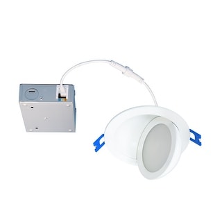 MW Lighting 4 Inch Canless 5CCT LED Flood Floating Gimbal Downlight - 4 ...