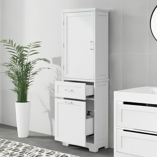 Freestanding Storage Cabinet with Two Different Size Drawers - Bed Bath ...