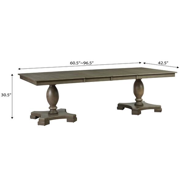 Solvang Grey Oak Dining Table with Removable Leaf - Bed Bath & Beyond ...