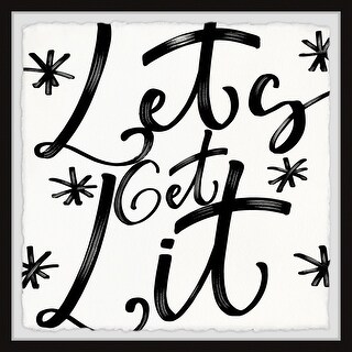 'Let's Get Lit' Framed Painting Print - Bed Bath & Beyond - 34829992