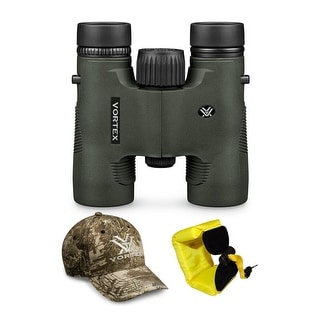 Vortex Diamondback HD 8x28 Binocular w/ Floating Strap & Hat Bundle ...